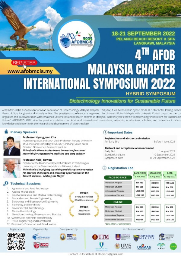 4TH AFOB MALAYSIA CHAPTER INTERNATIONAL SYMPOSIUM 2022 Plenary Speakers > Magic Lab News | 포항공대 ...
